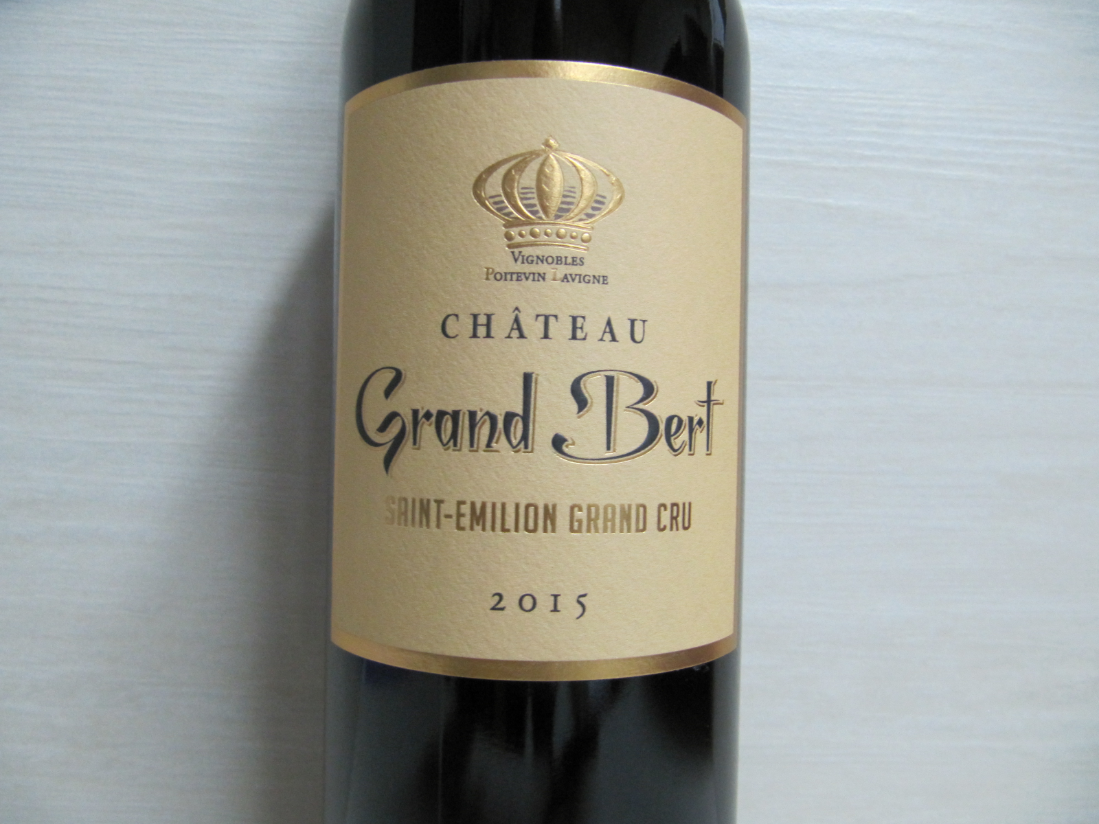 Chateau Grand Bert St émilion Grand Cru 2015 - Le Vin Quotidien